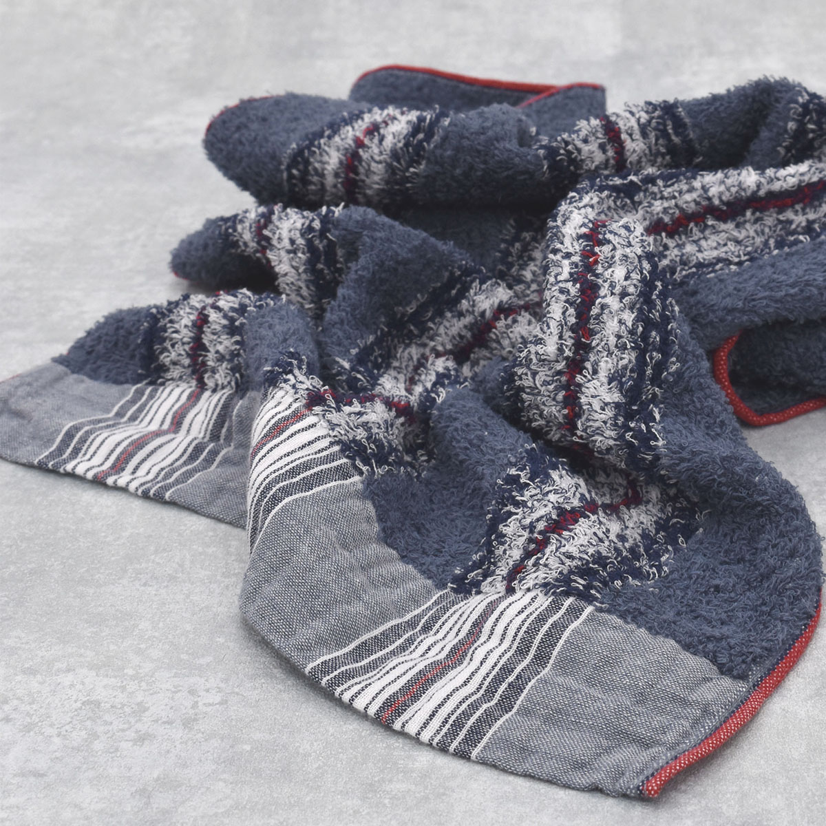 kibaco | コンテックス 40ストライプ ゲストタオル 繊細な糸をゆっくり織り上げた柔らかいタオル | タオル,ハンドタオル