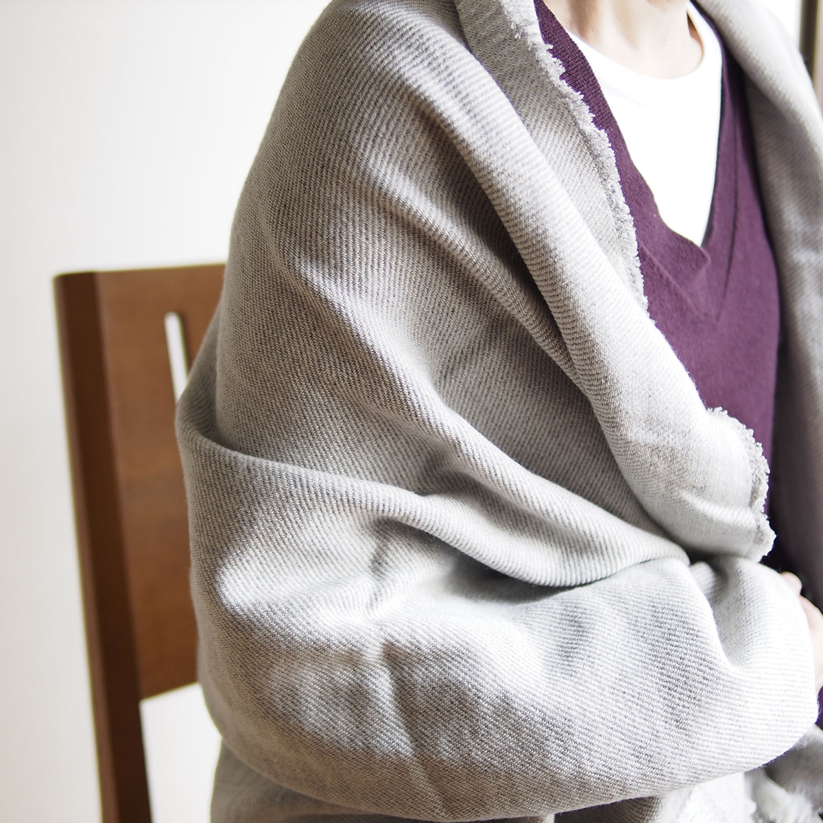 kibaco | コットンウールブランケット ウールのチクチク感が苦手な方に軽くて保温性が高いブランケット | ファッショングッズ,マフラー・ストール