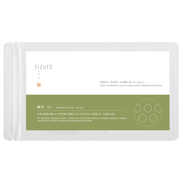 日本香堂の香木/香原料『【sizuro(しずろ)】[練香]黒方』5g入 | 取扱い