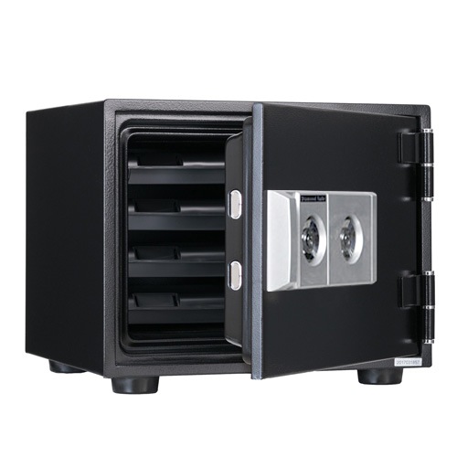 ダイヤセーフ(旧:日本金銭機械) 家庭用耐火金庫 DW34-4 WEB限定ブラックモデル NW34-4BK 2キータイプ 1時間耐火 A4 ...