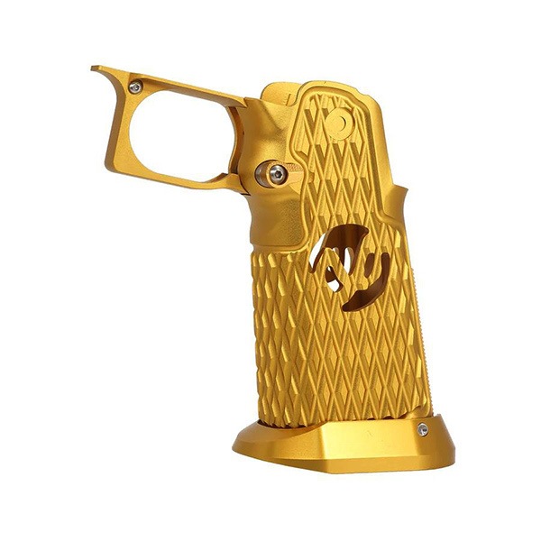 5KU Infinity タイプ CNC アルミニウム グリップ Type6 マルイ ハイキャパ シリーズ用 ゴールド | エアガン ...