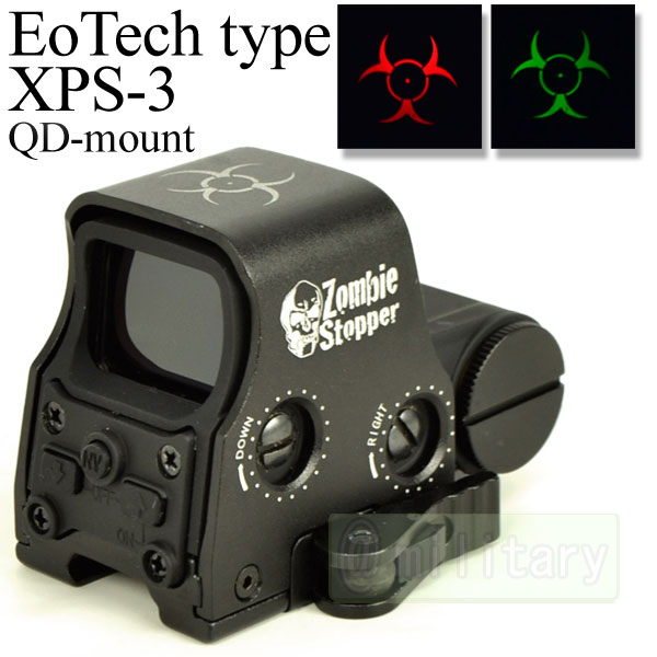 EoTech タイプ XPS-3 QDマウント付 ホロサイト Zombie Stopper-メーカー/ブランド,ノーブランド-キンワ株式会社
