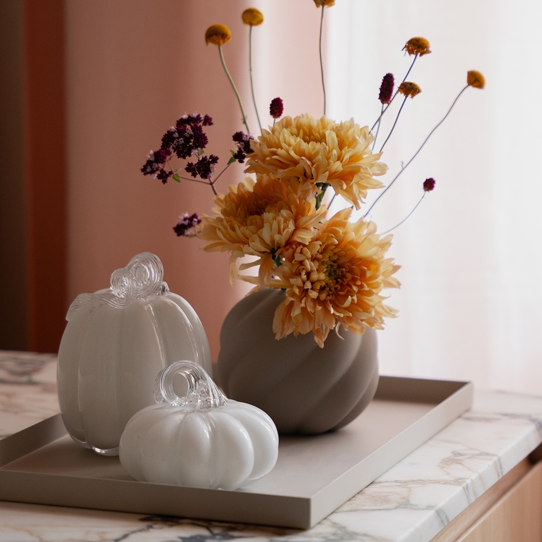 Cooee Design (クーイーデザイン) Twist Ball Vase (ツイスト ボールベース) 12cm サンド 北欧/インテリア ...