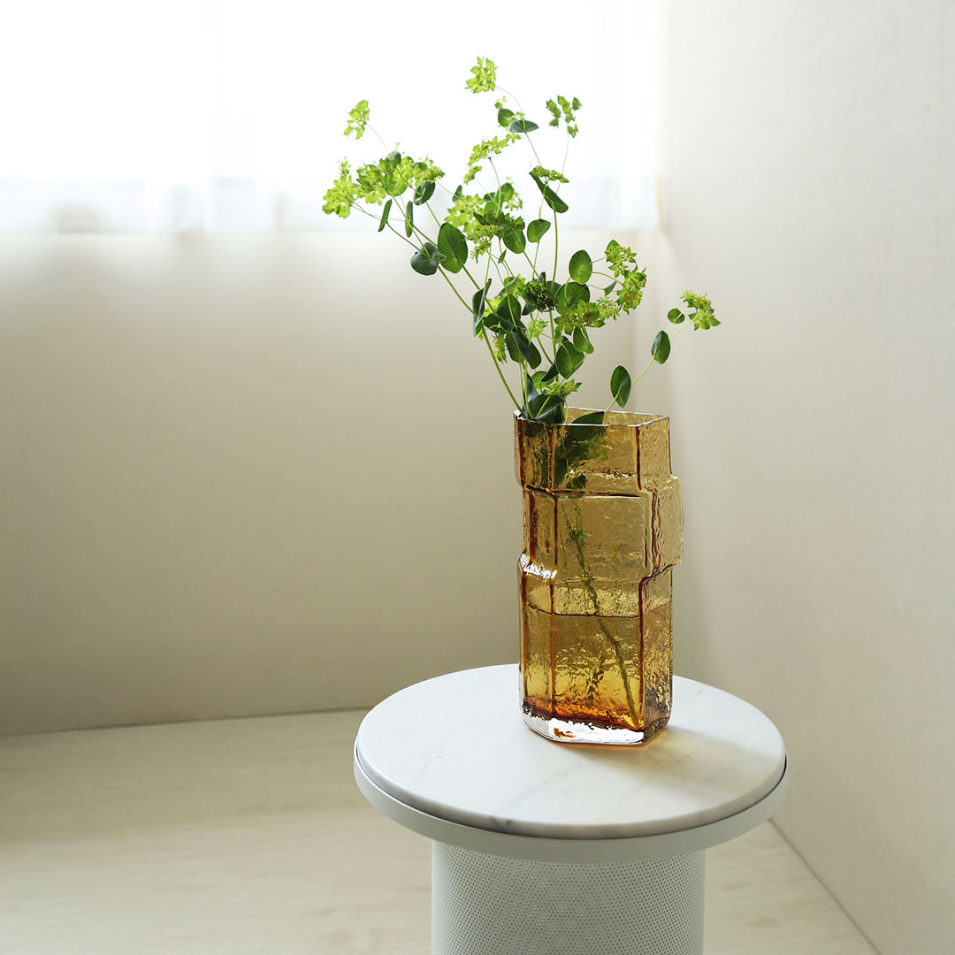 【お取り寄せ】 Ferm Living (ファームリビング) Muro Vase (ムーロ フラワーベース) S アンバー/グリーン 北欧/インテリア/花瓶/日本正規代理店品|Ferm ...