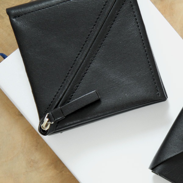 I ro se (イロセ) SLANT SHORT WALLET（スラント ショートウォレット） ライトブラウン/グレー/ブラック 財布/ミニ ...