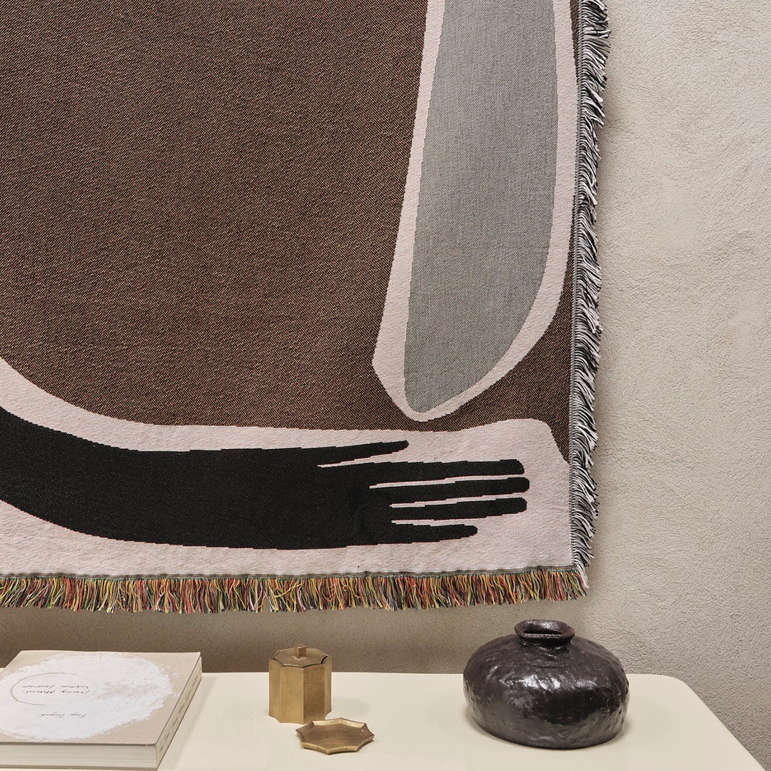 【お取り寄せ】 Ferm Living (ファームリビング) Pose Tapestry Blanket (ポーズ タペストリーブランケット ...