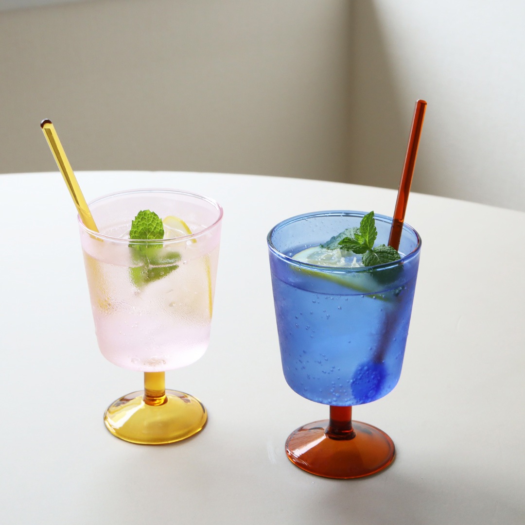 La Magiee (ラ・マジー) マドラースプーン ブルー/イエロー/ピンク ガラス食器/耐熱| Two-tone Color Glassware |北欧雑貨＆インテリアのオンラインショップ ...