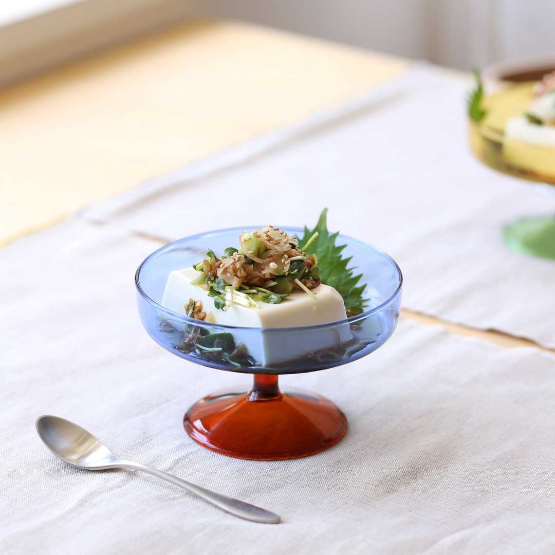 La Magiee (ラ・マジー) デザートカップ ブルー/イエロー/ピンク ガラス食器/耐熱/グラス| Two-tone Color Glassware |北欧雑貨＆インテリアのオンライン ...