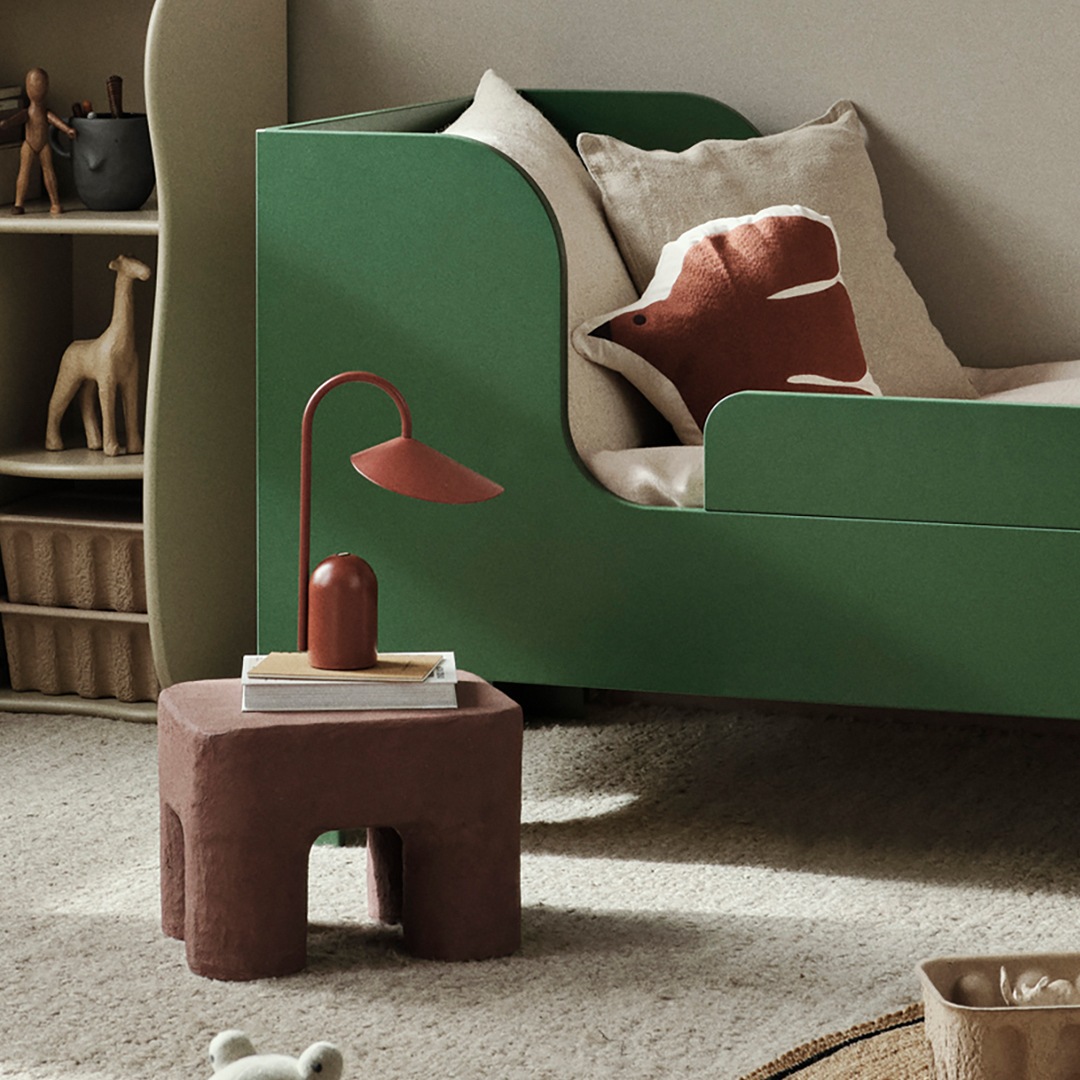 【お取り寄せ】 Ferm Living (ファームリビング) Podo Stool (ポド スツール) カーキ/レッドブラウン/ローズ ...