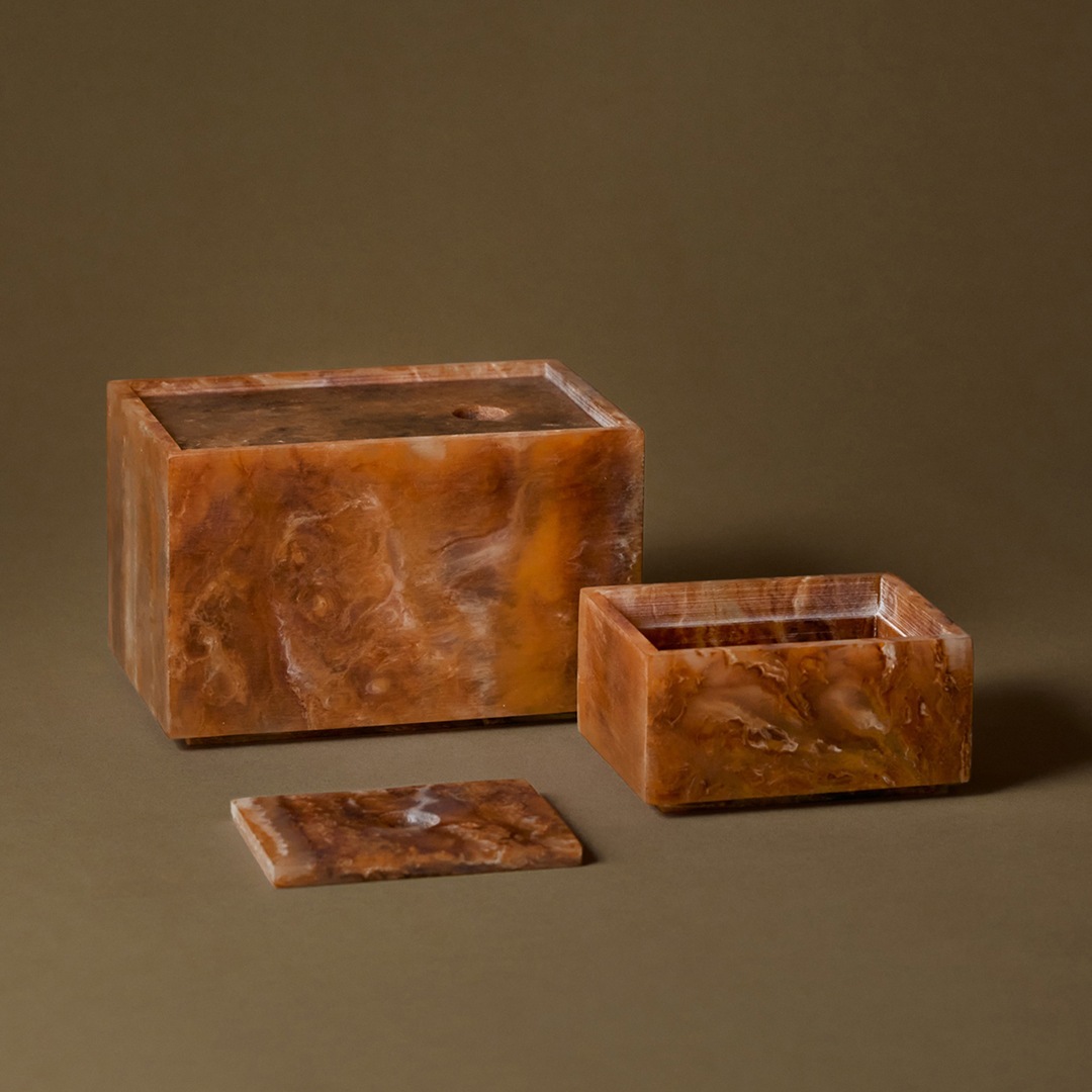 【国内在庫あり】Ferm Living (ファームリビング) Mist Box (ミスト ボックス) 10×15 チャコール/エメラルド オフ ...