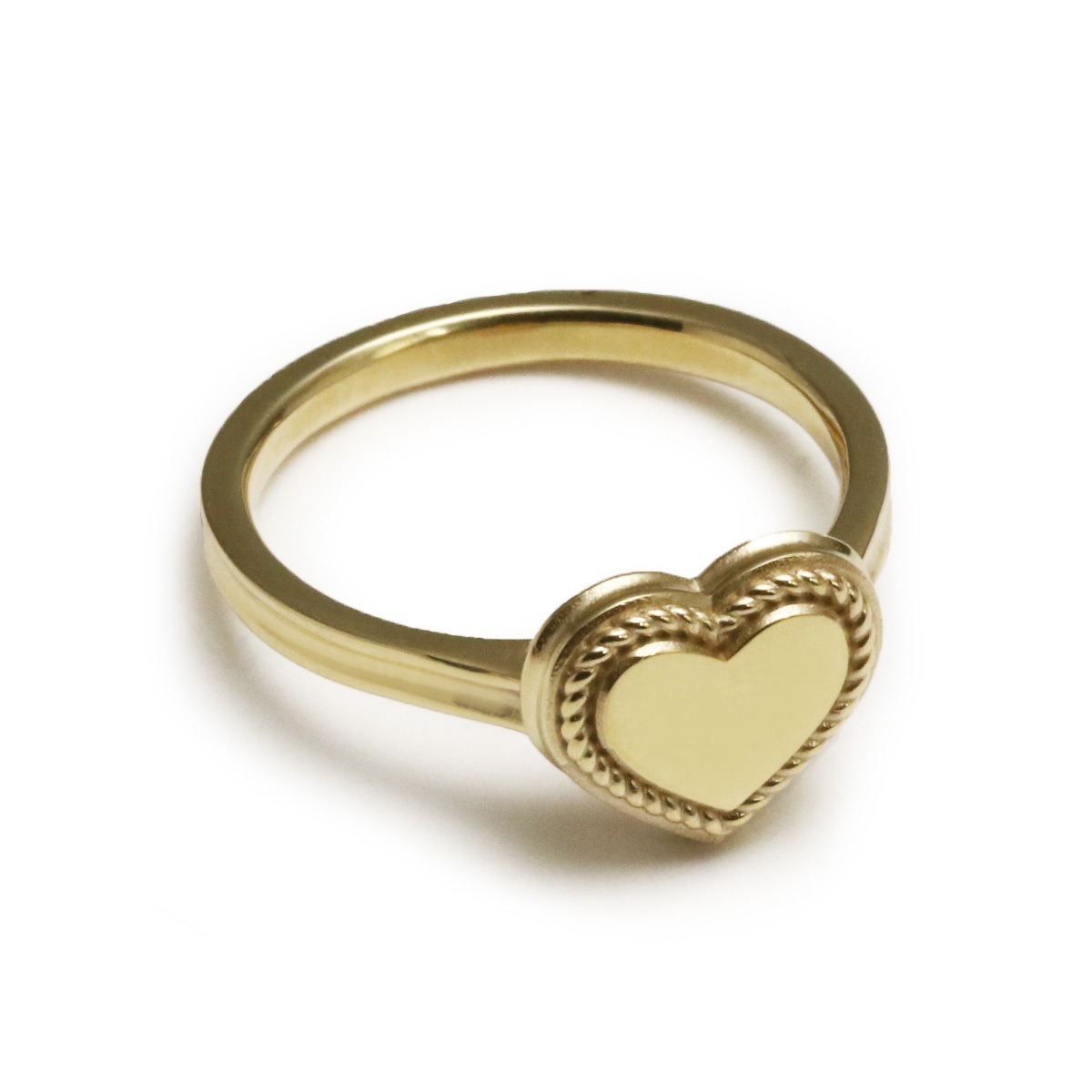 HEART ENCLOSED SIGNET RING "NARROW" | HOOT,RING | 甲府宝飾 | 品揃え豊富なハンドメイド ...