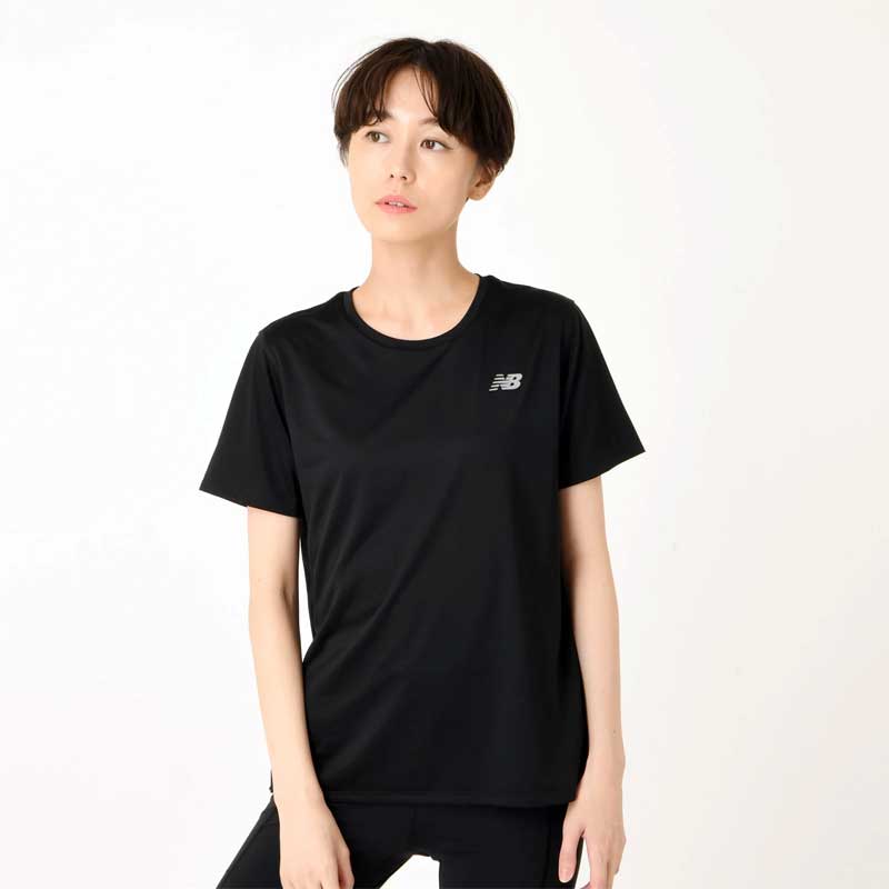 ニューバランス ウィメンズ ショートスリーブTシャツ ランニングウェア new balance 2025SS wnbw(wt41222bk ...