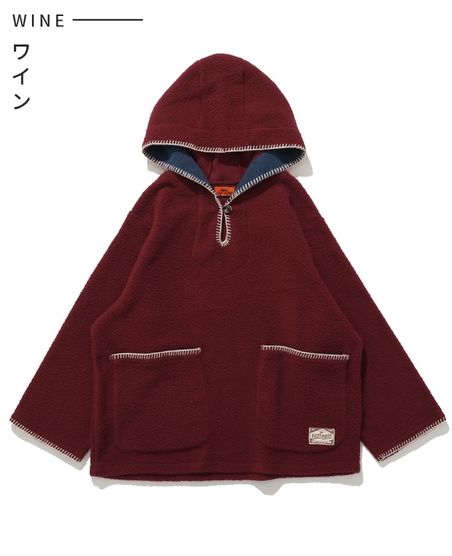 クリフメイヤー(KRIFF MAYER)フリースメキシカンパーカー W2525120:9:NATURAL(Lady’s) クリフメイヤー[公式] フリースメキシカンパーカー LADYS W2525120