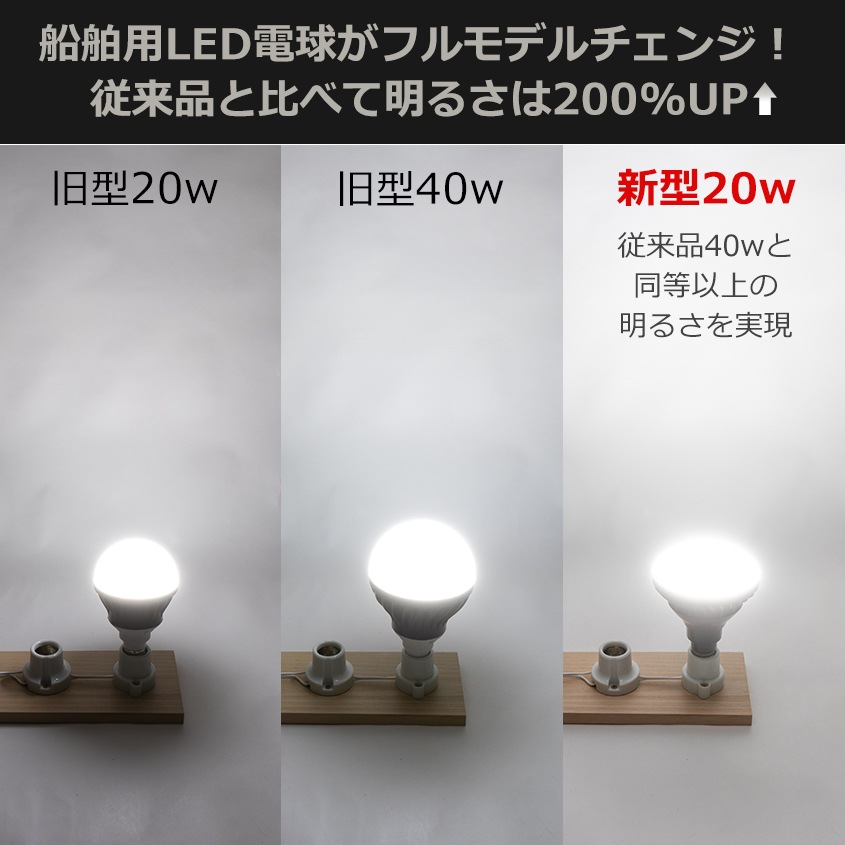 LED電球 20w 3000k オレンジ発光 E26口金 DC12v/24v 対応 防水性能 IP65 | 船舶用品,船舶用電球/航海灯 | Ksgarage