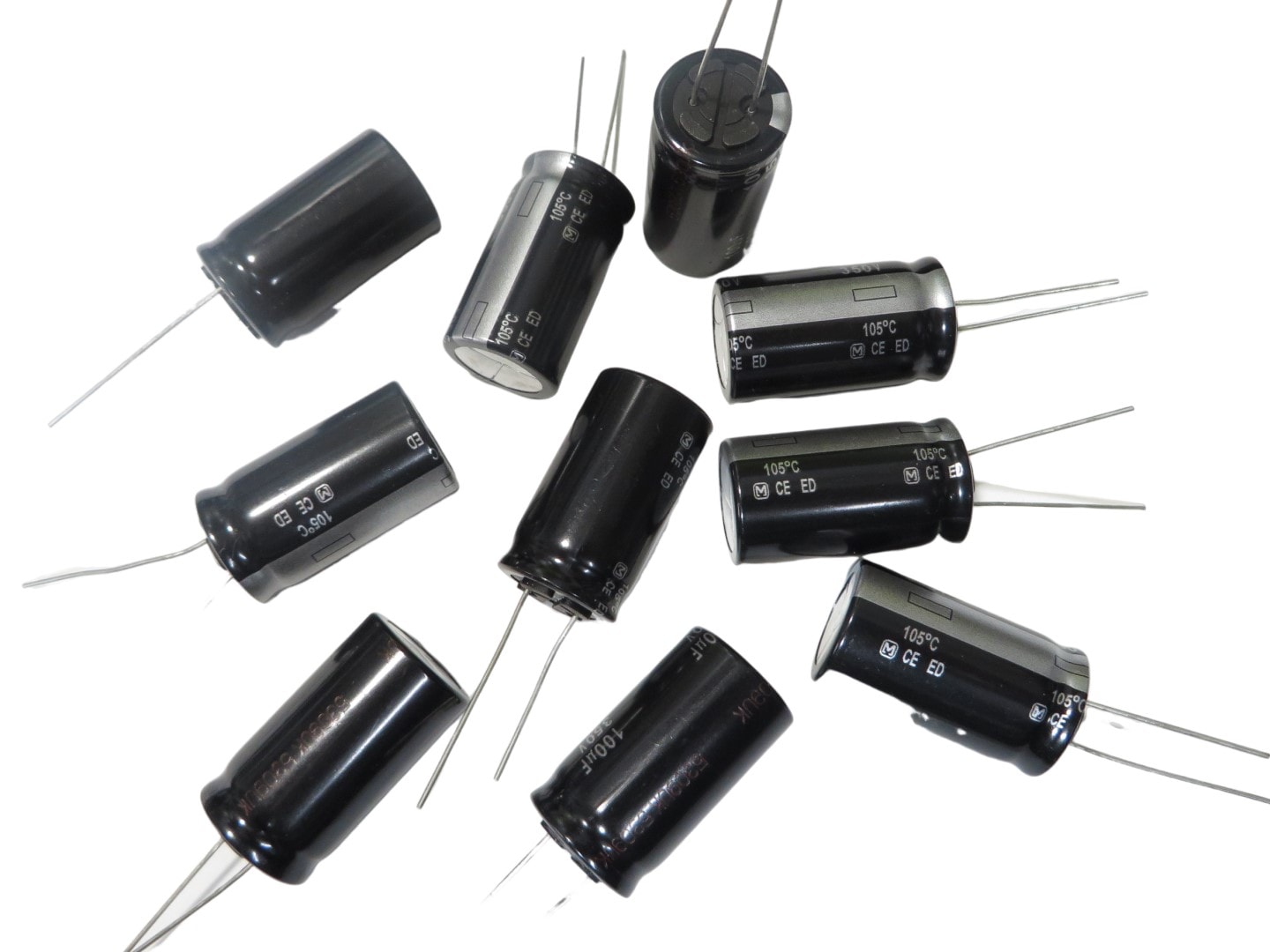 350V 100μF 10個 電解コンデンサ 105℃ ±20% - 電子パーツ通販のKURA 本店 - KURA-PARTS