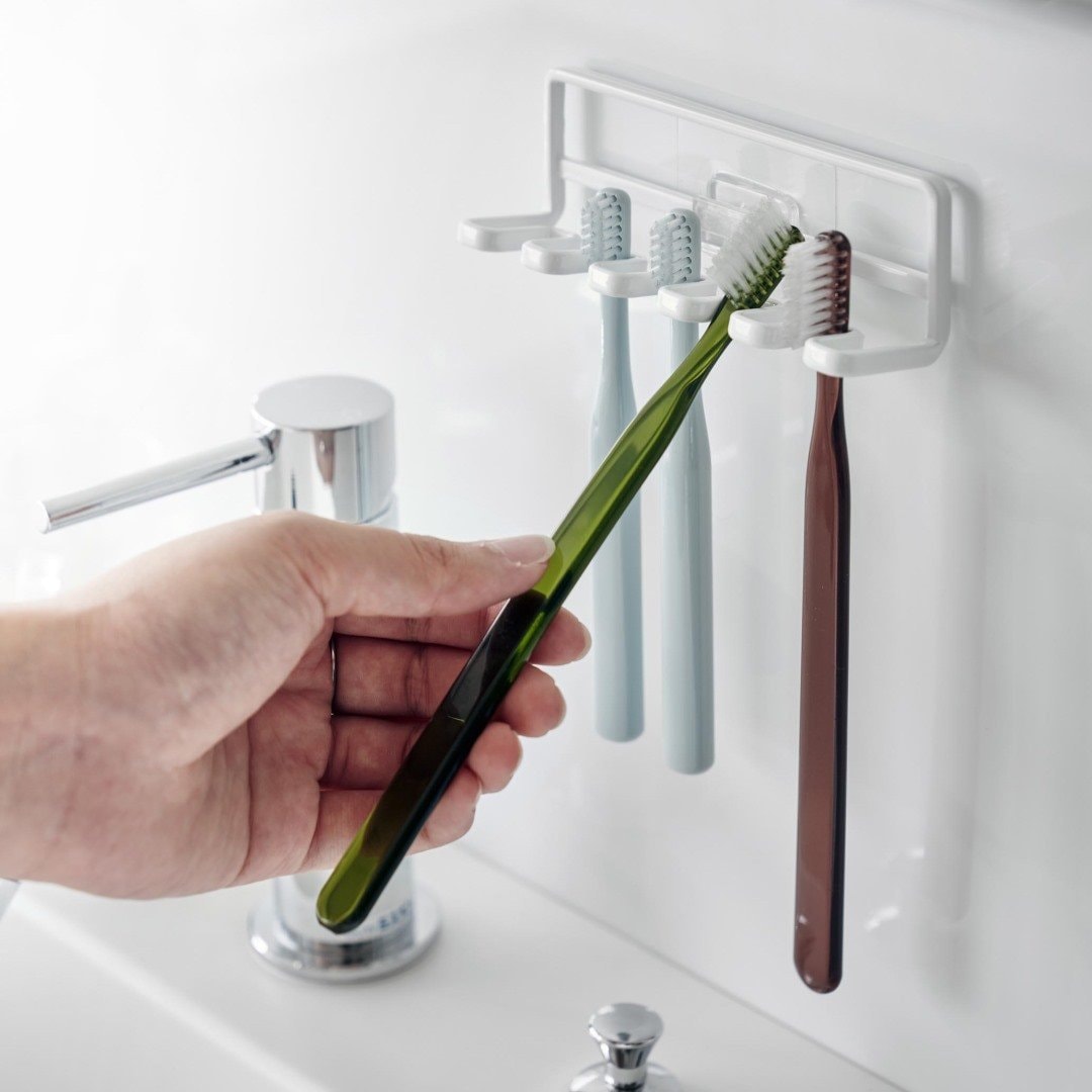 【tower】フィルムフック歯ブラシホルダー 5連｜バス・洗面用品,洗面｜kurasso（クラッソ）