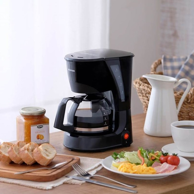 【アイリスオーヤマ】コーヒーメーカー 650ml ドリップ式 CMK-652-B ブラック｜アイリスプラザ,キッチン家電｜kurasso（クラッソ）