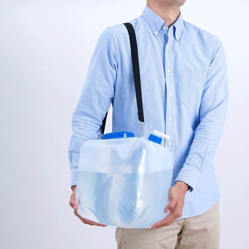 給水タンク 16L 広口タイプ NWAT-16L グレー｜アイリスプラザ,防災用品｜kurasso（クラッソ）