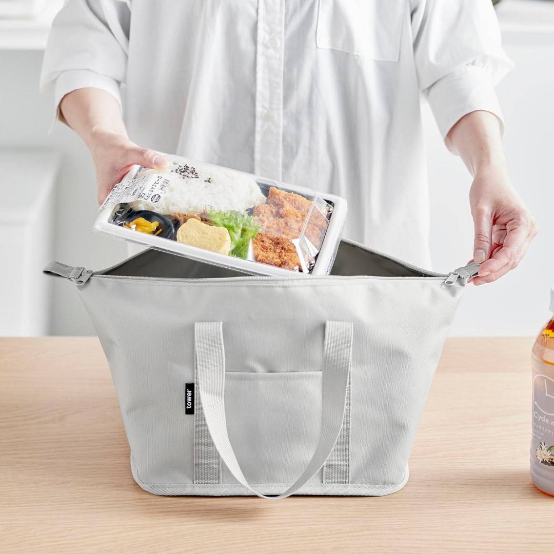 【tower】 スーパー・コンビニ弁当がそのまま入る洗えるお弁当バッグ｜キッチン用品,お弁当箱・水筒,お弁当袋・ランチバッグ・ランチベルト｜kurasso（クラッソ）