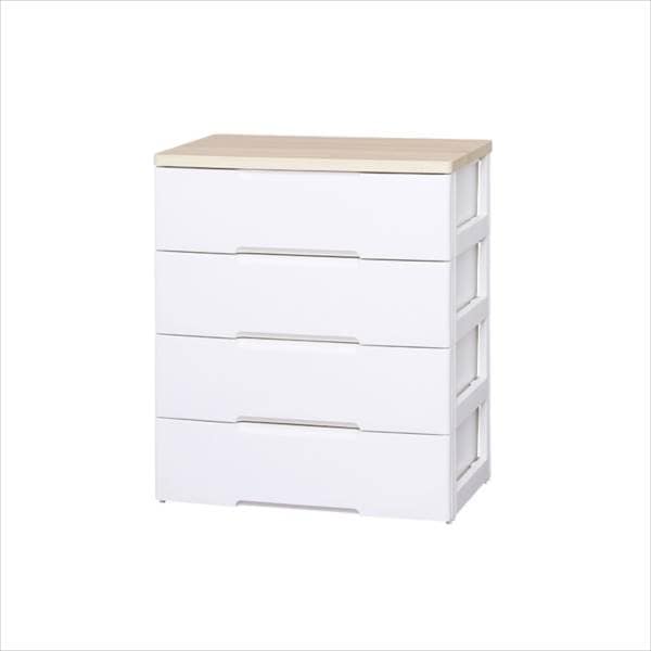 ウッドトップチェスト 4段 HG-804 ホワイト｜SIMPLE STYLE (シンプルスタイル),チェスト｜kurasso（クラッソ）