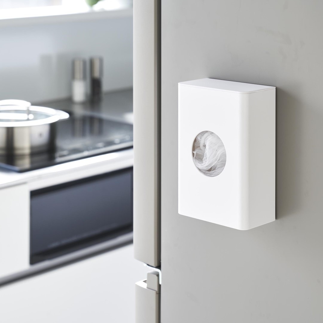 【tower】 マグネット 水切りネットホルダー｜キッチン用品,キッチン収納,ポリ袋ストッカー｜kurasso（クラッソ）