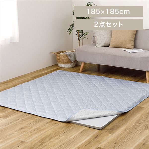 ピタ―ら 接触冷感のキルトラグ アンダーラグセット 2畳｜SIMPLE STYLE (シンプルスタイル),ラグ｜kurasso（クラッソ）