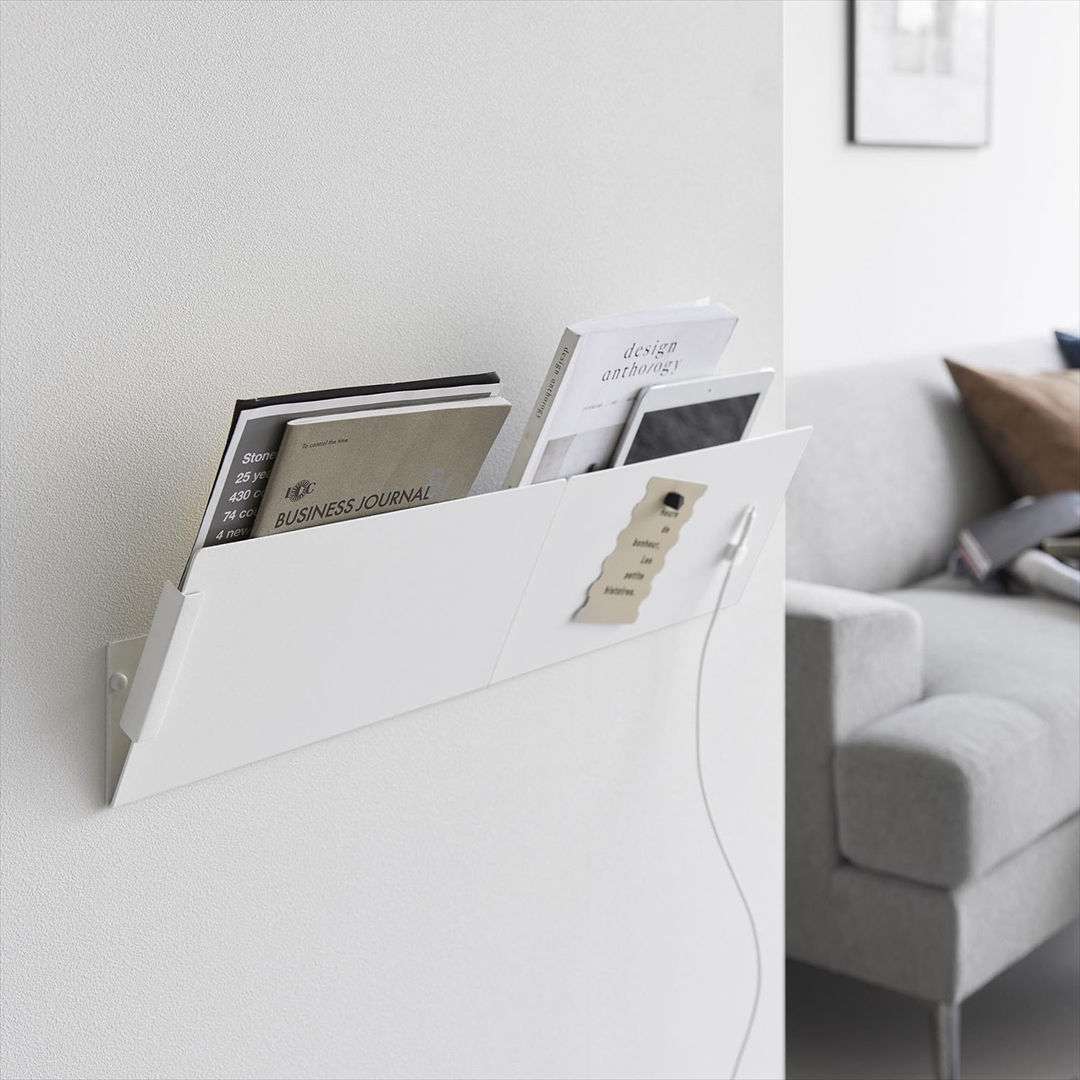 【tower】ウォール縦横連結プリント収納ラック 石こうボード壁対応 2個組｜浮かせる収納,エントランスで使える浮かせる収納｜kurasso（クラッソ）