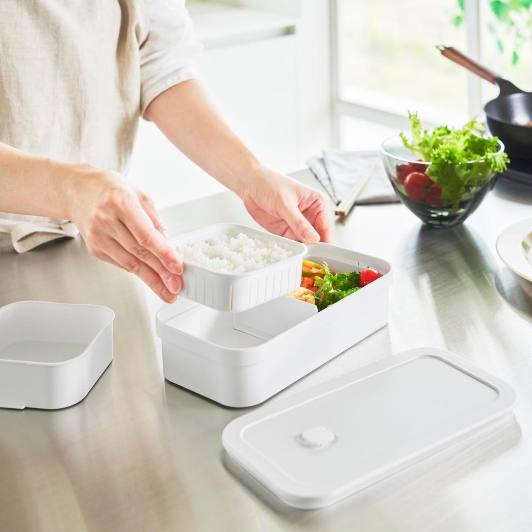 【tower】冷凍ごはん用のザルがそのまま入る バルブ付き密閉ランチボックス｜キッチン用品,お弁当箱・水筒,お弁当箱・ランチボックス｜kurasso（クラッソ）