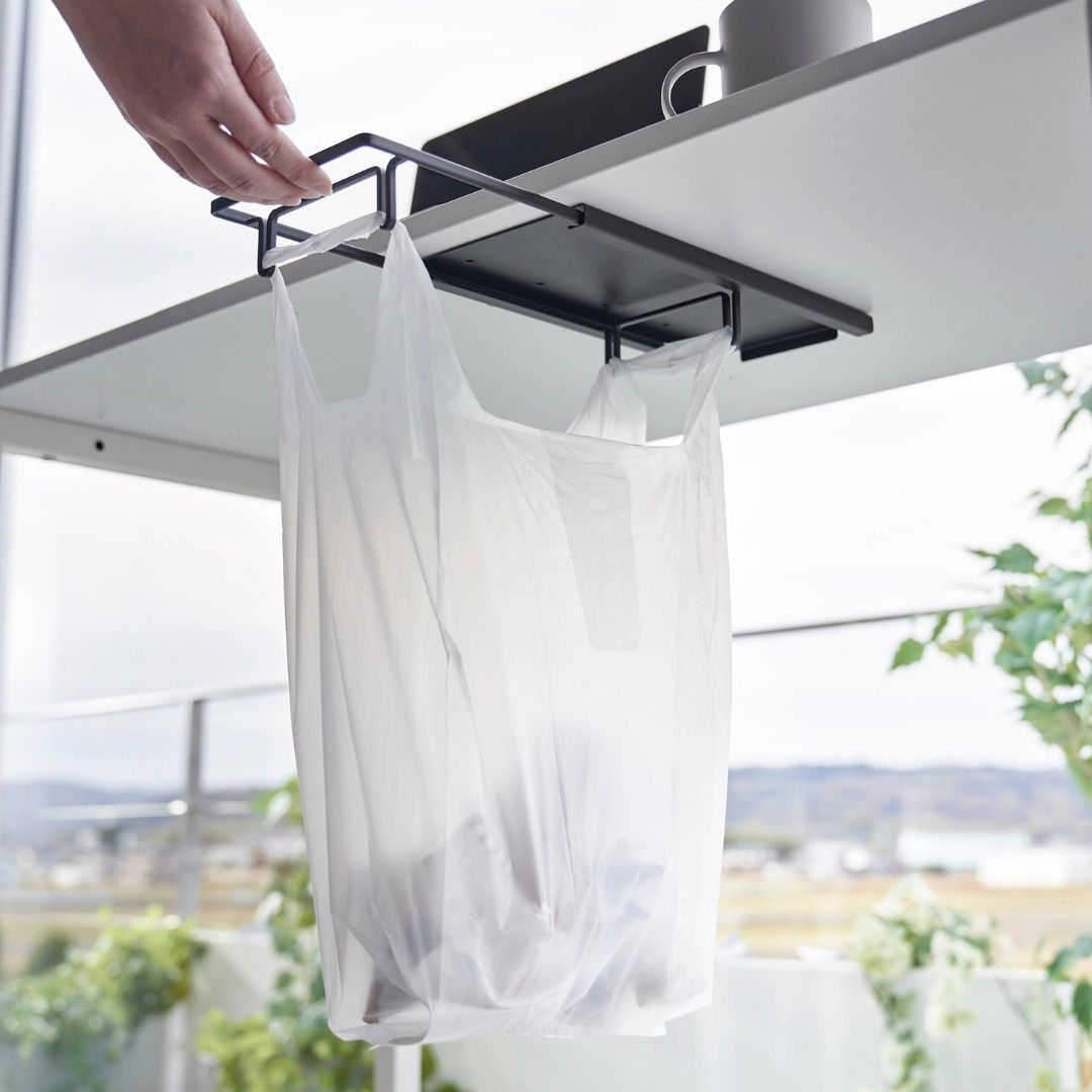 【tower】 テーブル下レジ袋ハンガー｜浮かせる収納,キッチンで使える浮かせる収納｜kurasso（クラッソ）