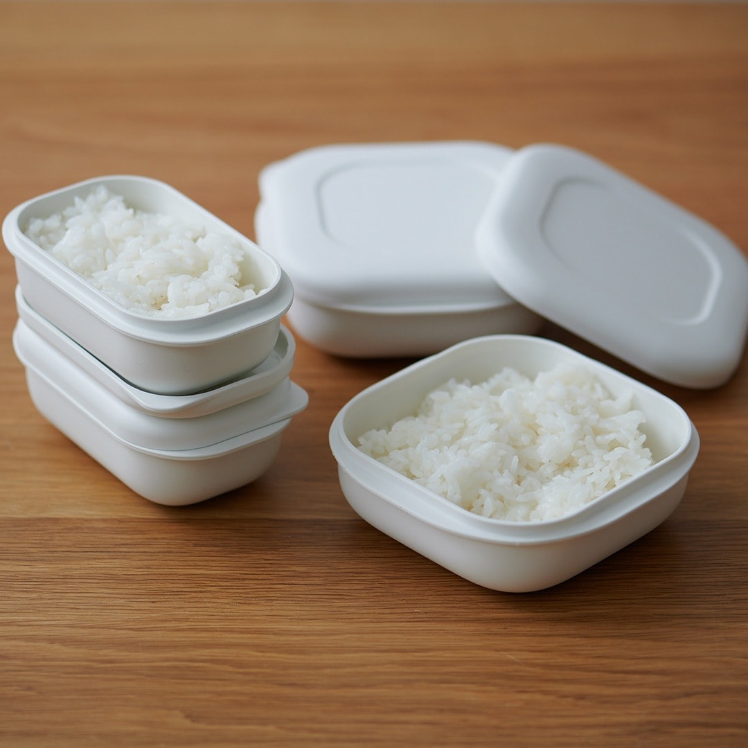 【marna】 極 冷凍ごはん容器 2サイズ 小・一膳分 4個セット｜キッチン用品,保存容器・調味料入れ,保存容器・キャニスター｜kurasso（クラッソ）