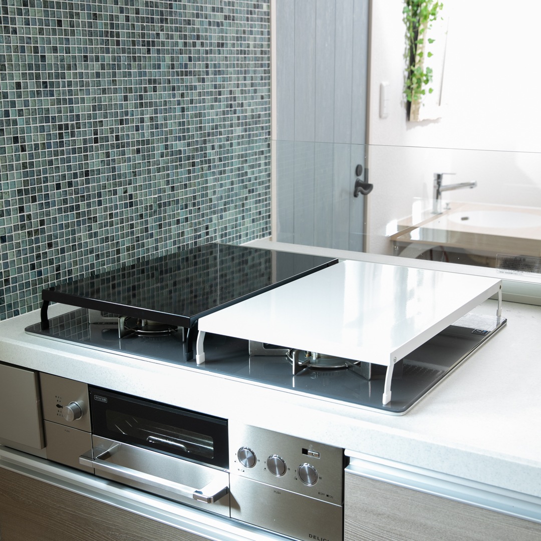 折り畳みガスコンロカバー タワー ワイド ホワイト｜キッチン用品｜kurasso（クラッソ）