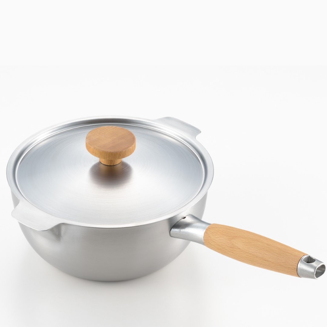 【EAトCO】 アイカタ両口ステンレス雪平鍋 20cm用蓋｜キッチン用品｜kurasso（クラッソ）