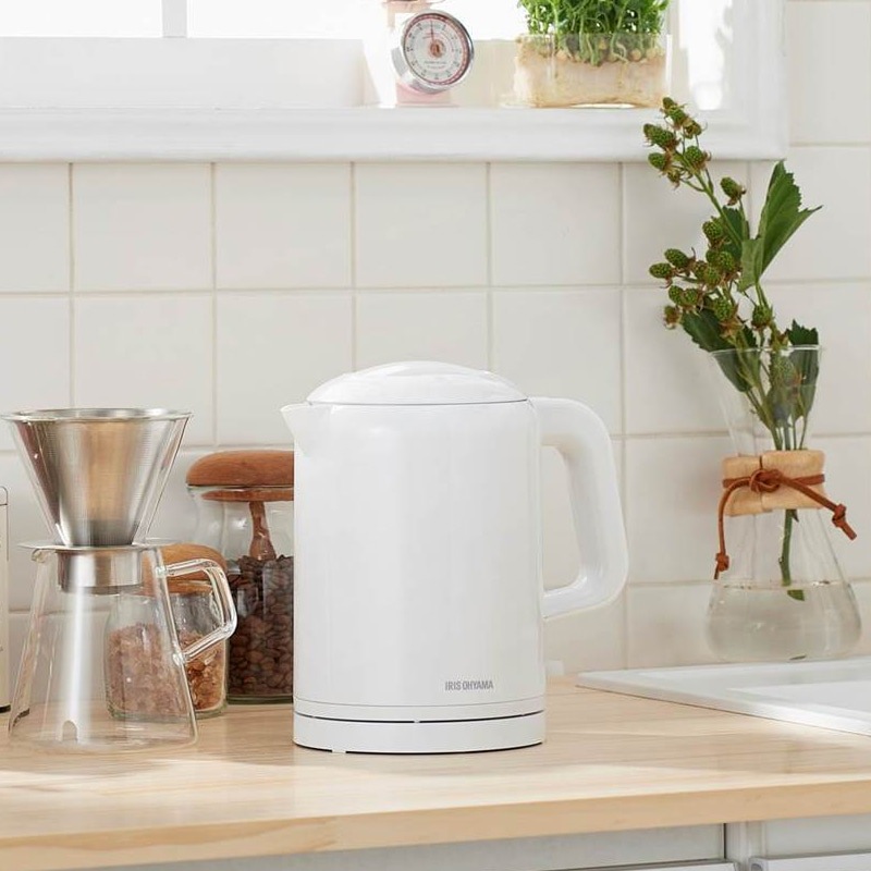 ケトル 0.8L IKET-800 ホワイト｜アイリスプラザ,キッチン家電｜kurasso（クラッソ）
