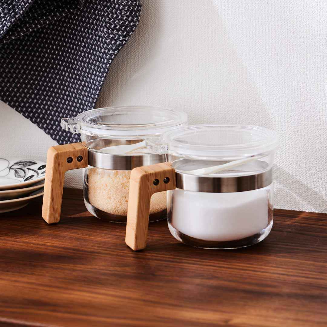 【biite】パウダーポット 2個セット｜キッチン用品,保存容器・調味料入れ｜kurasso（クラッソ）