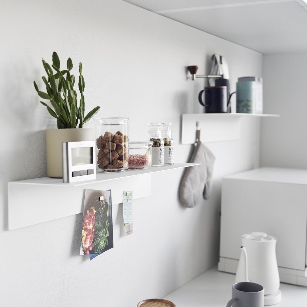 【tower】 マグネットが付くウォールラック W50 石こうボード壁対応｜浮かせる収納,エントランスで使える浮かせる収納｜kurasso（クラッソ）