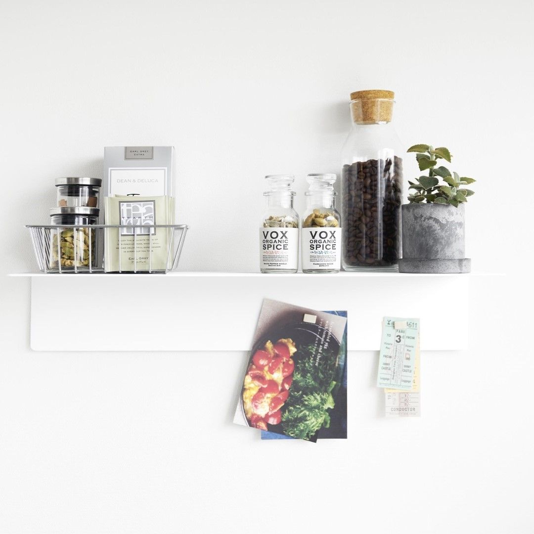 【tower】 マグネットが付くウォールラック W50石こうボード壁対応｜浮かせる収納,エントランスで使える浮かせる収納｜kurasso（クラッソ）