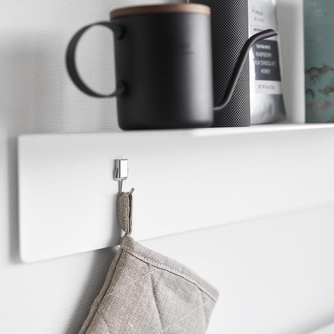 【tower】 マグネットが付くウォールラック W50石こうボード壁対応｜浮かせる収納,エントランスで使える浮かせる収納｜kurasso（クラッソ）