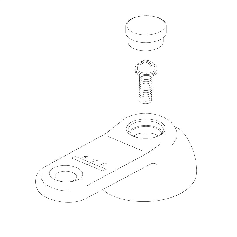 【ZKM109N】KM302N・KM301Nタイプ用 レバーハンドル（ホワイト）｜【公式】KVK通販サイト KVK AQUASHOP