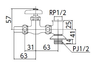 【K19】分岐水栓｜【公式】KVK通販サイト KVK AQUASHOP