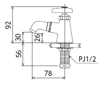 【K13】吐水口回転形立水栓｜【公式】KVK通販サイト KVK AQUASHOP