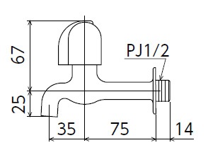 【K2E】胴長横水栓｜【公式】KVK通販サイト KVK AQUASHOP
