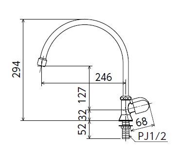 【K16NDSLE】立形自在水栓｜【公式】KVK通販サイト KVK AQUASHOP
