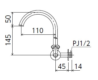 【K10SSE】横形自在水栓｜【公式】KVK通販サイト KVK AQUASHOP