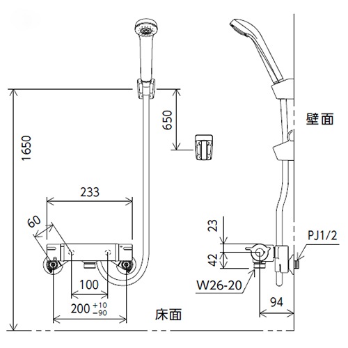 【KF800TNN】サーモスタット式シャワー｜【公式】KVK通販サイト KVK AQUASHOP