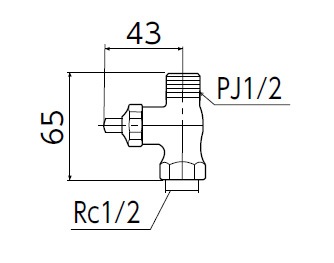 【K31A-P4】化粧バルブ ドライバー式｜【公式】KVK通販サイト KVK AQUASHOP