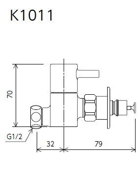 【K1011】分岐止水栓｜【公式】KVK通販サイト KVK AQUASHOP