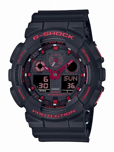 G GA 100BNR 1AJF Black X Red
