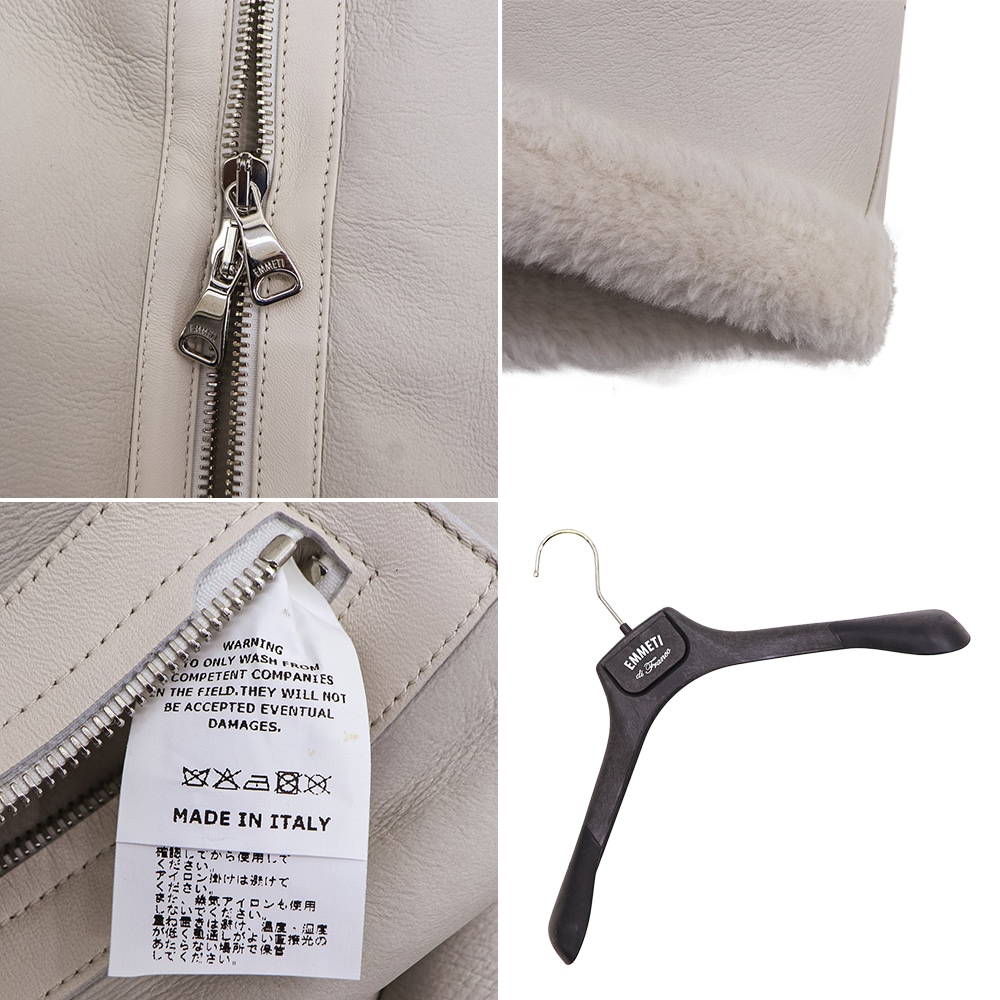 エンメティ ジャケット メンズ ラム スペシャルムートン B-3型 ムートンジャケット EMMETI ORWELL EMT SP MOUTON ...