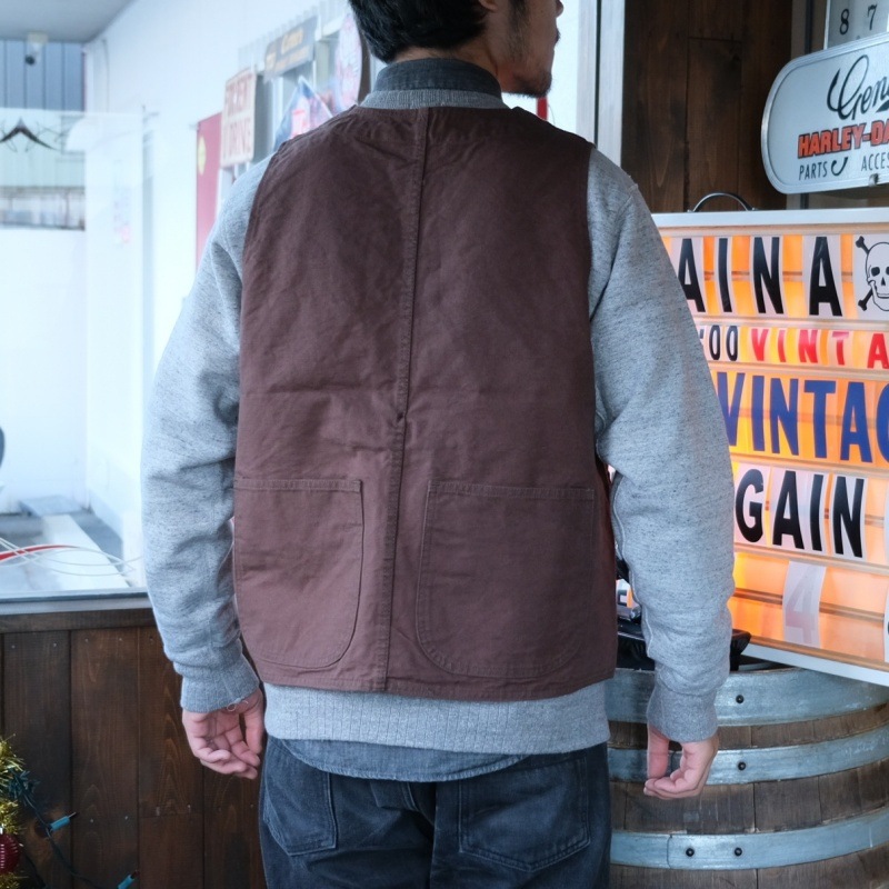 TCB jeans ティーシービージーンズ【Huntsman Vest】ハンティングベスト 30～40年代 デニム ダック地 ...
