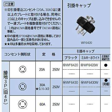 WF6420 || パナソニック(Panasonic) 電設資材 設備工事用配線器具 引掛キャップ 2010-2012 電設資材 [mw] の ...